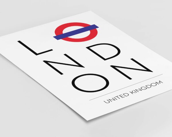 London Underground Word Print – Dear Wall